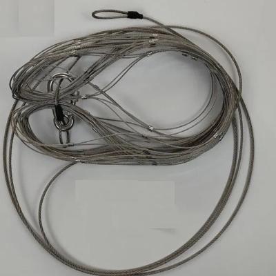 China 1.2mm Wire Diameter 25x25mm Hole Size Fall Prevention Balustrade Cable Mesh Safety Net for sale
