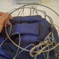 China Flexible Light Drop Anti Theft Safety Wire Mesh Stainless Steel Rope Net Bag for sale
