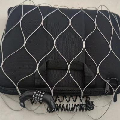 China 80mm Holesize Flexible Stainless Steel Rope Anti-Theft Mesh Bag for sale