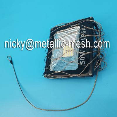 China Stainless Steel Rope Mesh Anti Theft Bags For Floodlight Safety Net for sale