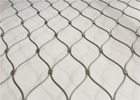 China Animal Protection Stainless Steel Rope Mesh / Knotted Wire Net Mesh for sale