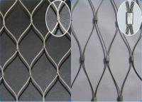 China AISI 316 Grade Stainless Steel Wire Rope Mesh Anti - Falling Mesh Fence for sale