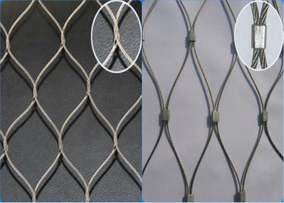 China AISI 316 Grade Stainless Steel Wire Rope Mesh Anti - Falling Mesh Fence for sale
