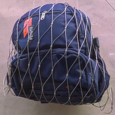 China Stainless Steel Safety Cable Mesh Bag For Speaker Fall Drop Protection for sale