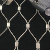 China Stainless Steel Ferrule Cable Wire Mesh For Safety Mesh In Zoo Material Type 304/316 Opening Size 50*50 for sale
