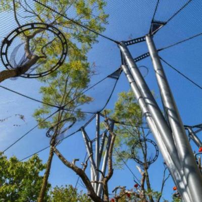 China Stainless Steel Wire Rope Zoo Animals Enclosure Bird Aviary Ferrule Netting for sale