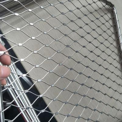 China Wire Cable Rope Mesh Net Fence 316 Stainless Steel Rope Mesh For Zoo for sale