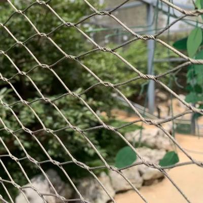 China 1.2mm Stainless Steel Flexible Wire Ferrule Cable Rope Mesh Net For Birds Aviary for sale