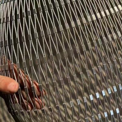 China Stainless Steel Wire Cable Net Rope Mesh for Zoo Aviary Fence - AISI316/316L for sale
