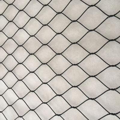 China Black Oxide Stainless Steel Wire Rope Ferrule Mesh Netting for Balustrade for sale