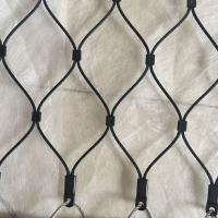 China X-Type Infill Rope Mesh Balustrade Protective Net Black Oxide Wire Rope Mesh for sale