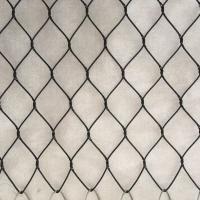China Diamond Stainless Steel Black Oxide Wire Rope Mesh For Bird Proof Net for sale