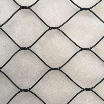 China Black Oxide 316L Stainless Steel Wire Rope Woven Garden Fence for sale