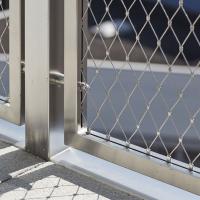 China SS304 Flexible Cable Rope X-Type Infill Balustrade Protective Net for sale
