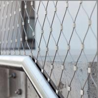 China 2mm Garden Balcony Balustrade Walk-in Wire Rope Cable Mesh Netting for sale