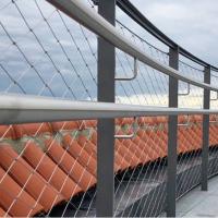 China Stainless Steel Wire Rope Balustrade Net Railing Protective Rope Mesh for sale