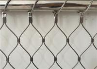 China Ferrule Style Flexible Stainless Steel Wire Rope Net For Balustrades for sale