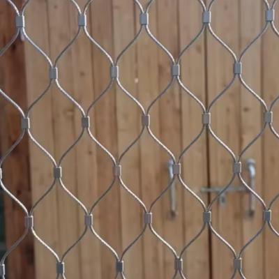 China 316 Stainless Steel wire Rope Mesh For Animal Zoo Enclosure Aviary Bird Net for sale