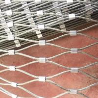 China Birds Aviary Stainless Steel  Ferrule Wire Rope Mesh for Zoo Enclosure Safety Fence for sale