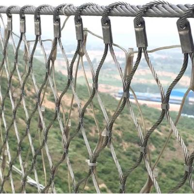 China Diamond Stainless Steel Cable Mesh for Bridge Safety Protection Anti-Falling Net for sale