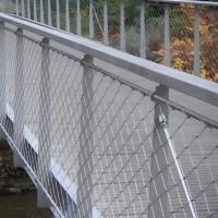 China Diamond  Stainless Steel Cable Ferrule Woven Wire Rope Mesh for Bridge Safety for sale