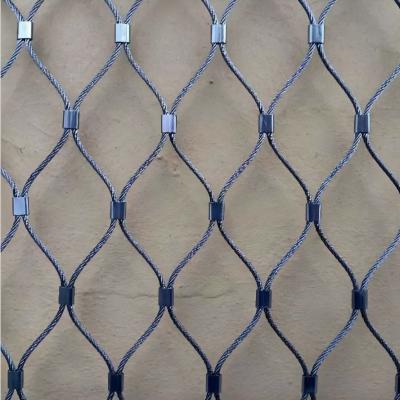 China Most impacting resistant  Stainless Steel Wire Rope Mesh For  Predator Area Protection for sale