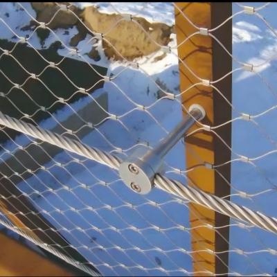 China Strong Toughness X Tend Stainless Steel Cable Mesh For High Altitude Anti Fall Net for sale