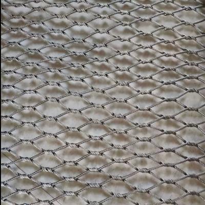 China 304 Soft Flexible Stainless Steel Metal Wire Rope Net Mesh for Zoo Aviary Bird Net Fence for sale