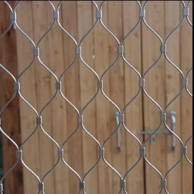 China 304 Stainless Steel Cable Fence  Mesh For  Fall Protection Bird Drone Zoo Animal Cage for sale