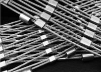 China Diamond Shape Stainless Steel Wire Rope Mesh with 1.6 mm to 2.4 mm Wire Thickness and 50mm to 100 mm Mesh Eye Size for sale