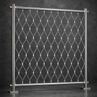 China Anti Corrosive Flexibility Ss Rope Mesh For Amusement Rides for sale