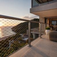 China Stainless Steel Embankment Guardrail With Ferrule Rope Mesh 2.0 Mm Wire for sale