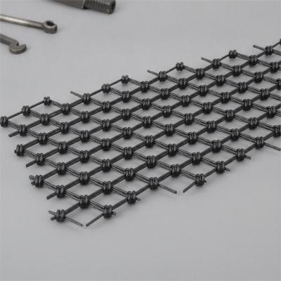 China Anti UV Black Oxide Wire Rope Mesh with 20mm to 200mm Aperture and 1.2mm to 3.2mm Cable Diameter for sale