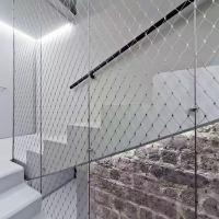 China SS316 Flexible Stainless Steel Cable Net with 60 Degree Mesh Angle for Feather Safe Aviary Mesh for sale