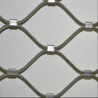 China Customizable Mesh Size SS304/SS316 Seamless Ferruled Wire Rope Plant Trellis and X-tend Wire Rope Mesh for sale
