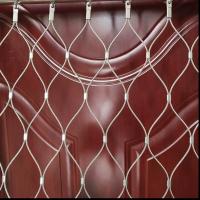 China Stainless Steel 304/316/316L Wire Rope Mesh with 60 Degree Mesh Angle and 1.6mm to 2.4mm Wire Rope for Plant Trellis for sale