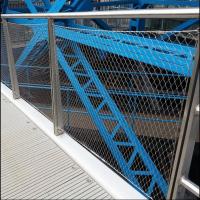 China 304 Stainless Steel Wire Rope Mesh Customized Size Corrosion Resistant Fall Prevention Safety Net for sale