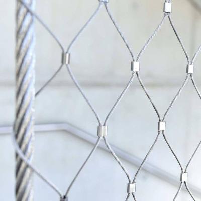 China 1.5mm 60x60mm 316L Material Wire Rope Mesh for sale