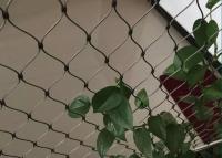 China Green Decoration Wall 100x100mm Flexible Stainless Steel Cable Mesh for sale