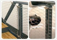 China Green Decoration Wall 100x100mm Flexible Stainless Steel Cable Mesh for sale