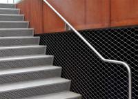 China Stainless Steel Wire Rope Mesh with 80x80mm Mesh Aperture for Fall Prevention in SS 304/316 Balustrade Infill Cable Mesh for sale