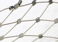 China Stainless Steel Wire Rope Mesh with 80x80mm Mesh Aperture for Fall Prevention in SS 304/316 Balustrade Infill Cable Mesh for sale