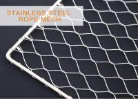 China SS316 Architectural Fall prevention Wire Rope Netting 80mm X 140 Mm for sale