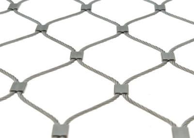 China Flexible Inox Stainless Steel Wire Rope Mesh Knotted Ferruled for sale