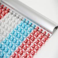 China Aluminum 1.5mm Chain Link Fly Screen Curtains Standard Door 900 X 2100mm for sale