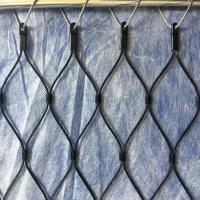 China Black Oxide 7 X 7 Flexible Stainless Steel Cable Mesh For Balustrade Or Railing for sale