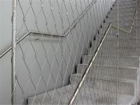 China High Tensile Architectural Stainless Steel Knotted Rope Mesh For Stair And Bridge for sale