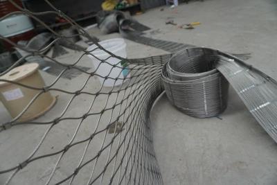China Zoo Stainless Steel Ferrule Rope Mesh 1.5-3.0mm Dia for sale
