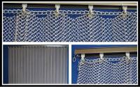 China Room Dividers Metal Coil Drapery 1.2 Mm Wire 5*5 Mm Hole for sale