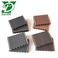 China 140x25mm Hollow WPC Composite Decking Panel - Waterproof, Moisture Resistant, Easy Installation for sale